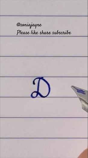 How to Write Capital D in Cursive | Cursive Alphabet Tutorial