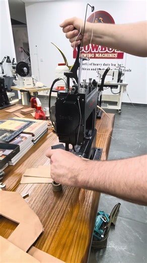 Leather Hand Stitcher#Manual leather sewing machine#Hand operated#Thick leather#Hand crank