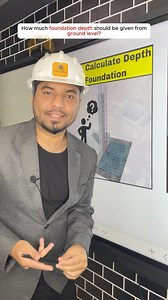 ✅How To Calculate Depth Of Foundation 📌Renkines Equation ◼️D = (qu / γ) x (1- sin Φ / 1 sin Φ)² ◼️Where, D = Depth Of Foundation qu = Ultimate Bearing Capacity of Soil γ = Unit Weight Of Soll Φ = Angle Of Repose 📌Given Data Ultimate Bearing Capacity of Soi, qu = 180 KN/m² Density Of Soil, γ = 20 KN/m² Angle Of Repose, Φ = 30⁰ 📌Calculation ◼️This Question Is Asked In *UPPCL JE CE* Official D = (180/20) x (1 - sin 30 / 1 sin 30)² D = 1m. @civil_by_yahya_sir 🌟 𝐄𝐧𝐣𝐨𝐲 𝐮𝐩 𝐭𝐨 𝟗𝟎% 𝐨𝐟𝐟 