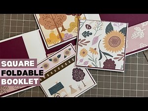 DIY Autumn Foldable Booklet | 4x4 Pocket Album with Inserts
