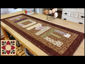 HOME table runner quilt - SUPER EASY & BEGINNER FRIENDLY paper piecing project with Lisa Capen