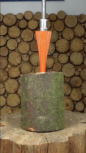 Fast and Easy Firewood Splitting with a Manual Log Splitter