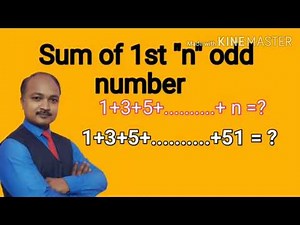 Sum of first "n" odd numbers