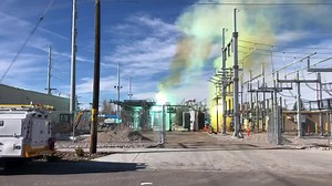 About 9,900 people are without power in the Upper Valley after electrical arcing burned out a switch at the Rexburg substation. Video courtesy Michael Voorhis. Details: https://www.eastidahonews.com/2021/10/9900-customers-without-power-in-the-rexburg-area/ | East Idaho News