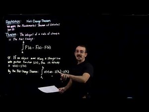Lecture 31 - Net Change Theorem