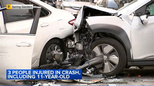 Boy, 11, among those injured in crash after driver runs red light in Spring Garden
