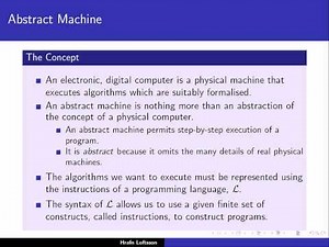 Programming Languages: Abstract Machines - 1