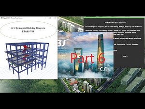 G+2 Building Part 6 Modelling Staircase in ETABS V18 Amharic By Abel M
