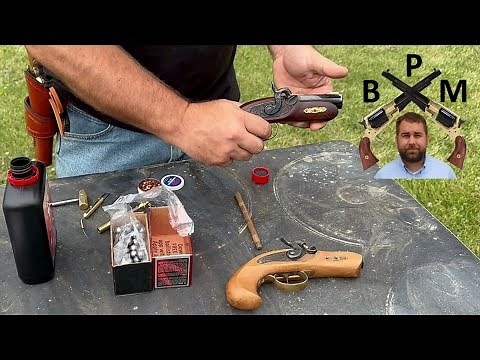 Firing the Black Powder Deringer That Shot Lincoln PHILADELPHIA DERINGER derringer