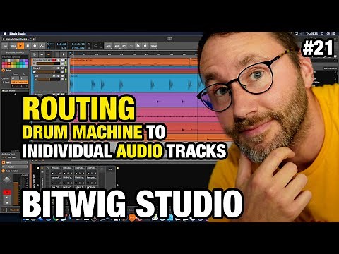 Bitwig Routing Drum Machine To Individual Audio Tracks