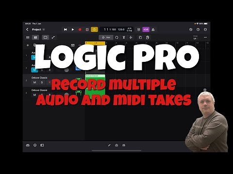 Apple Logic Pro for iPad - Tutorial 6: How to record Multiple Audio and Midi Takes