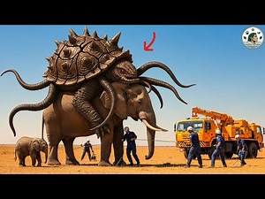 Elephant Freed From Strange Shell in Emotional Rescue