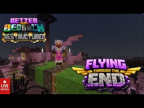 🚀 Farming End mobs | Better on Bedrock – Vertical #minecraft #betteronbedrock