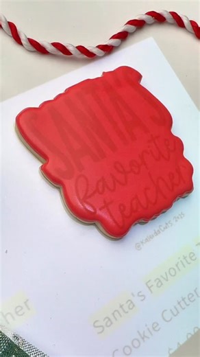 Maddie Gartmann on Instagram: "Making cookies for my kids’ teachers is one of my favorite things to do 🥰 When I saw these designs from Kaleidacuts I knew they would be perfect for this year’s teacher Christmas cookies. I purchased the stl files then used my 3D printer to print the cutters. The candy cane, pencil, and crayon are royal icing transfers that I piped the day before on to parchment paper then let air dry. I think these cookies will be so cute paired with a giftcard in a cute little b