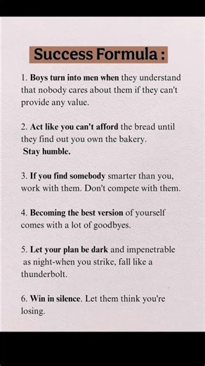 Success Simplified: A Proven Formula