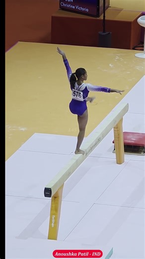 📌 Anoushka Patil from India 🇮🇳 – Balance Beam | Women’s Qualification | 2025 FIG AGWC Jakarta,🇮🇩