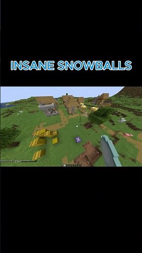 Minecraft Insane SnowBall Command #minecraft #shortsfeed