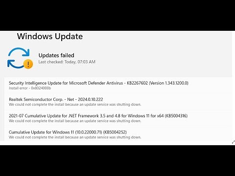 How To Fix Windows 11 Update Error 0x8024000b