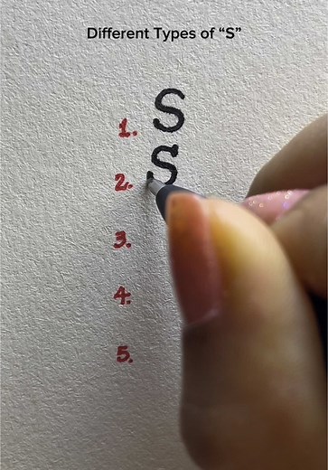 Exploring Different Types of Letter 'S' in Calligraphy