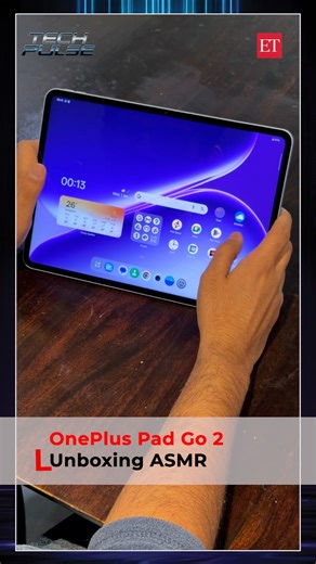 The OnePlus Pad Go 2 is here! The latest OnePlus tablet, powered by the MediaTek Dimensity 7300 Ultra, comes with: -12.1-inch LCD Display -Android 16 Oxygen OS -10050 mAh Battery -8MP Front & Rear Camera #unboxing #asmr #oneplus | The Economic Times