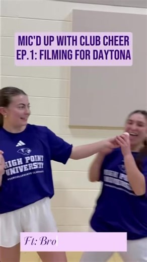 NEW SERIES ALERT! Ep. 1✨ Sneak peak on your High Point Intercollegiate Club Cheerleaders ft. Kaylah & Brooke💜 #hpuclubcheer
