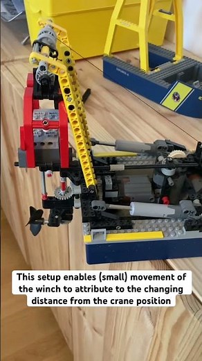 Lego ship with movable crane