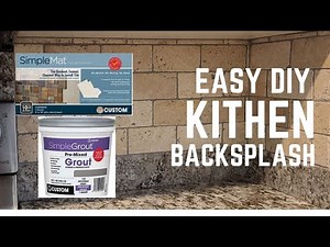 How to install a kitchen backsplash using simplemat and simplegrout