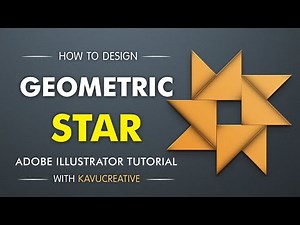 How to Make a Geometric Star Logo with Basic Shapes | Illustrator Beginner Tutorial