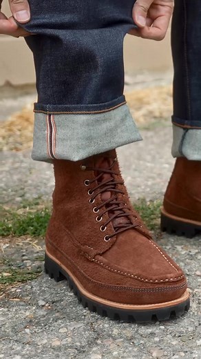 Durable 7 Layer Beefy Moccasin Boots by Russell Moccasin