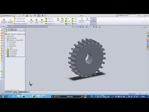 (Episode4) Comment créer un engrenage sur solidworks