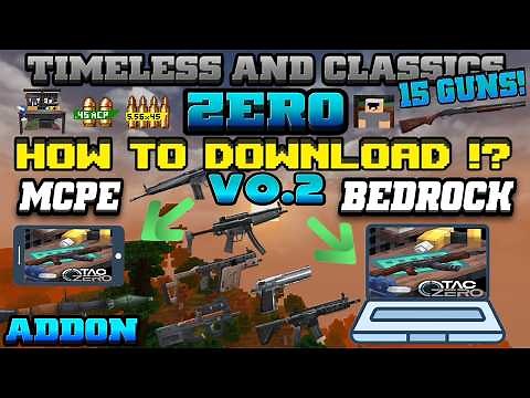 TACZ V0.2 Download Tutorial! | Realistic Craftable Gun Addon for Minecraft Bedrock & Mcpe 1.21.60+
