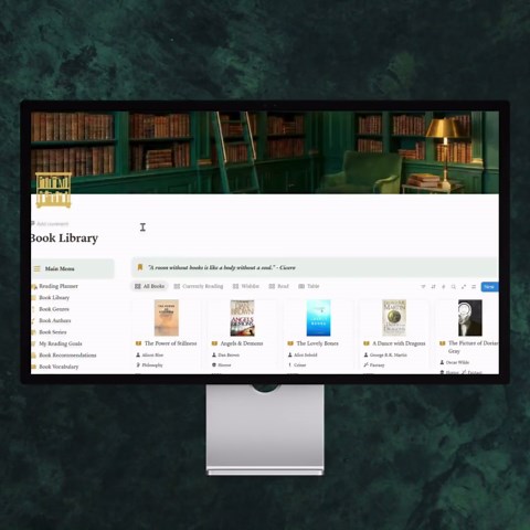 Reading Planner | Digital Book Library Notion Template (digital Download) - Etsy Canada