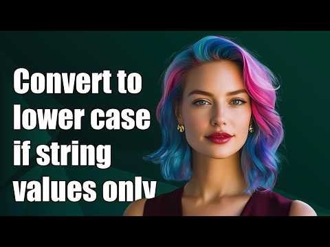 Convert column values to lower case only if they are string