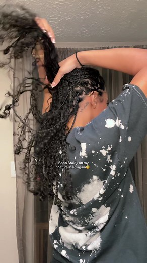 Boho Braids on Natural Curly Hair Tutorial
