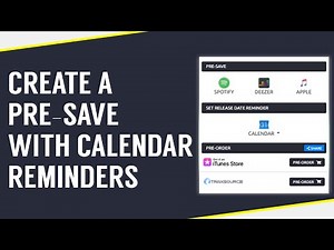 How to create Spotify Pre-Save Campaigns with Calendar Reminders for free with Soundplate Clicks