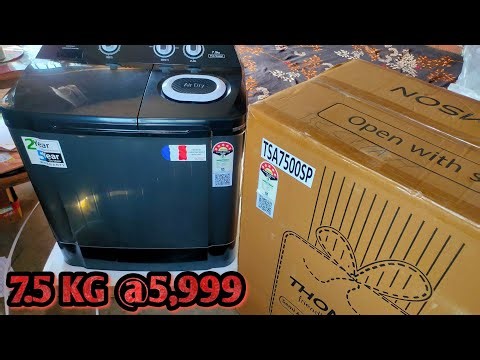 THOMSON 7.5 KG @5,999 Semi Automatic washing Machine Full User Review‼️Best Washing machine for home
