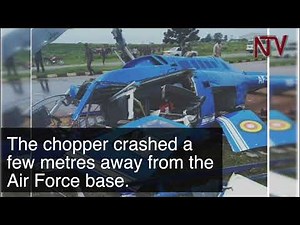 UPDF helicopter crashes in Entebbe