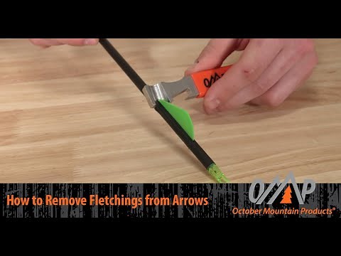 How to Remove Fletchings from Arrows I October Mountain Products