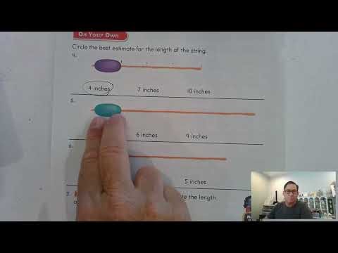 2nd Grade GO Math Lesson 8.3 Estimate Lengths in Inches pages 409-412