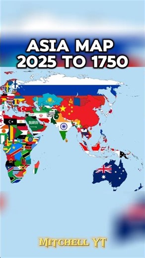Asia map 2025-1750 | #thenvsnow #ww2rebuilder #worldgeography #map