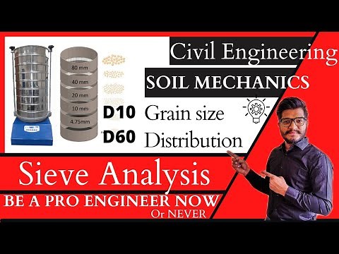 GRAIN SIZE DISTRIBUTION OF SOIL | WHAT IS D10 D30 D60 | SEIVE ANALYSIS