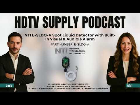 NTI E-SLDO-A Spot Liquid Detector with Built-In Visual & Audible Alarm