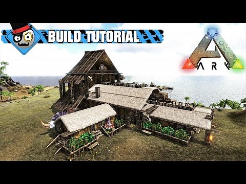 Ark - How to Build a Starter Base - Tribal style wooden base design