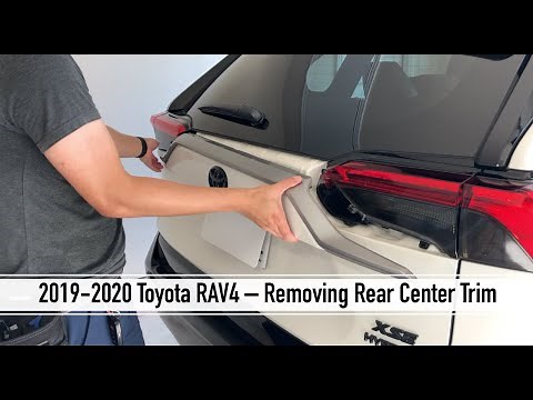2019-2020 Toyota RAV4 Rear Center Trim Removal
