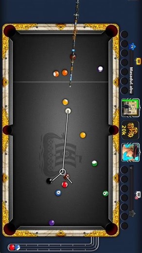 Game Winning Shot 🎱🔥 | Perfect 8 Ball Pool Finish #shorts #8BallPool