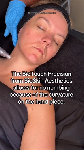 News Reviews Education for Skin Pros on Instagram: "Engineered in Germany and dual FDA-cleared for scar correction and wrinkle reduction, the BioTouch Precision™ from @bioskin_aesthetics_inc is not just another microneedling device—it’s an industry disruptor trusted by @Drkrystal.B No numbing required: A breakthrough in patient comfort. Unmatched performance: Adjustable motor speed control allows practitioners to switch seamlessly between stamping, sweeping, or circular techniques. 100% anti-bac