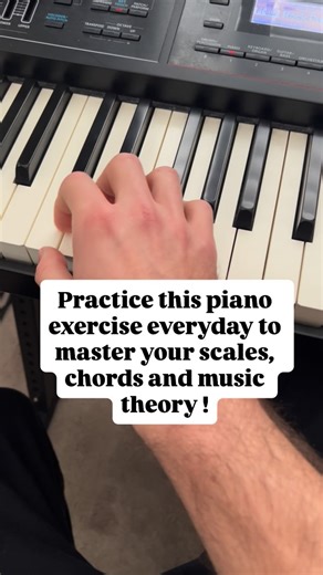 Digital Piano School on Instagram: "Best piano exercise to improve and master all your scales and chords on the piano! In this online piano lesson I show you a great piano exercise that will work on your major and minor scales as well as your chords and inversions and arpeggios all in one exercise. Beginners and intermediate piano players should practice this everyday picking a new key each day. It is the best way to work on everything you need in one exercise. Start with one hand or with both h