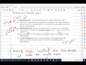 Probability and statistics Chapter 2 part 1