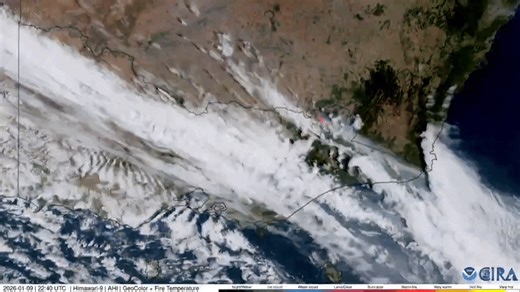 Numerous Bushfires Seen From Space