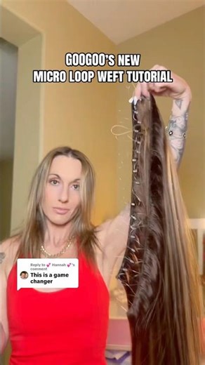 Micro Loop Weft Tutorial #hairextensions #hairtutorial #microlinks #hairtransformation